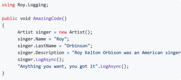 Roy | Logging Library for .NET Core